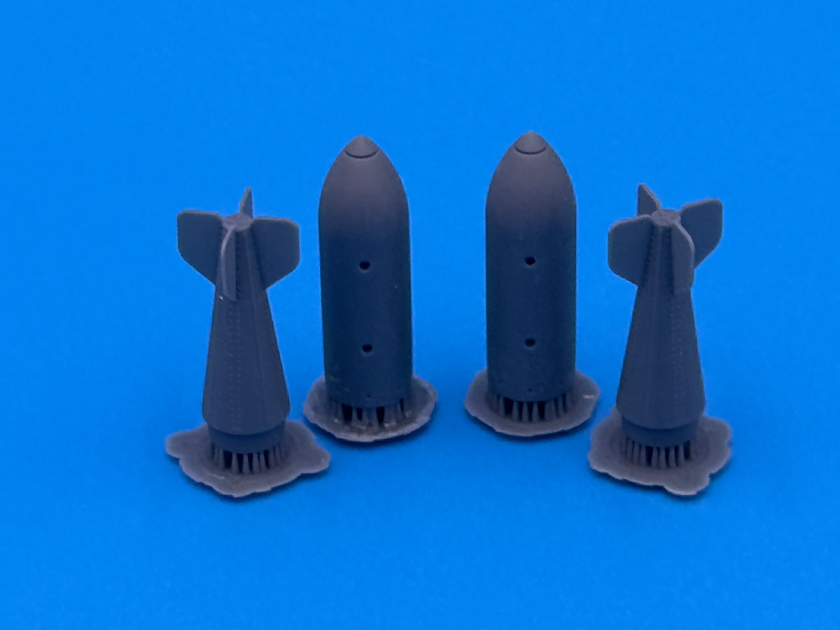 48272 RAF 1000lb Retarded fin bomb (2) – Phase Hangar Resin