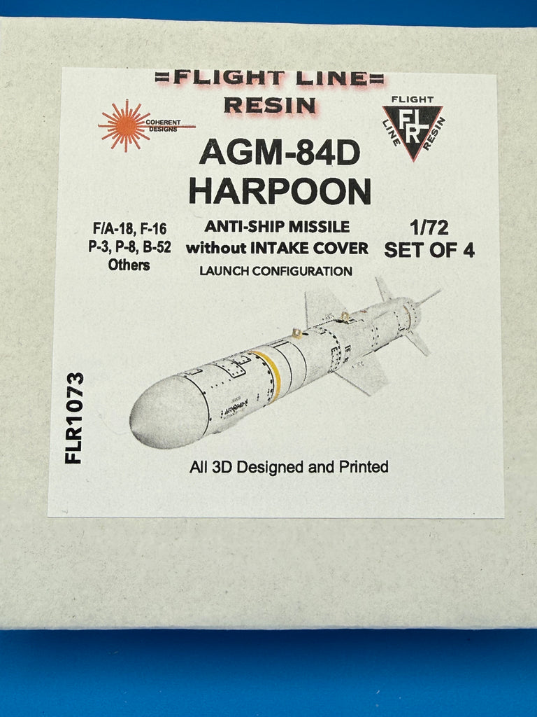 FLR1073 Flight Line Resin 1/72 AGM-84D Harpoon w/o Intake Cover – Phase ...