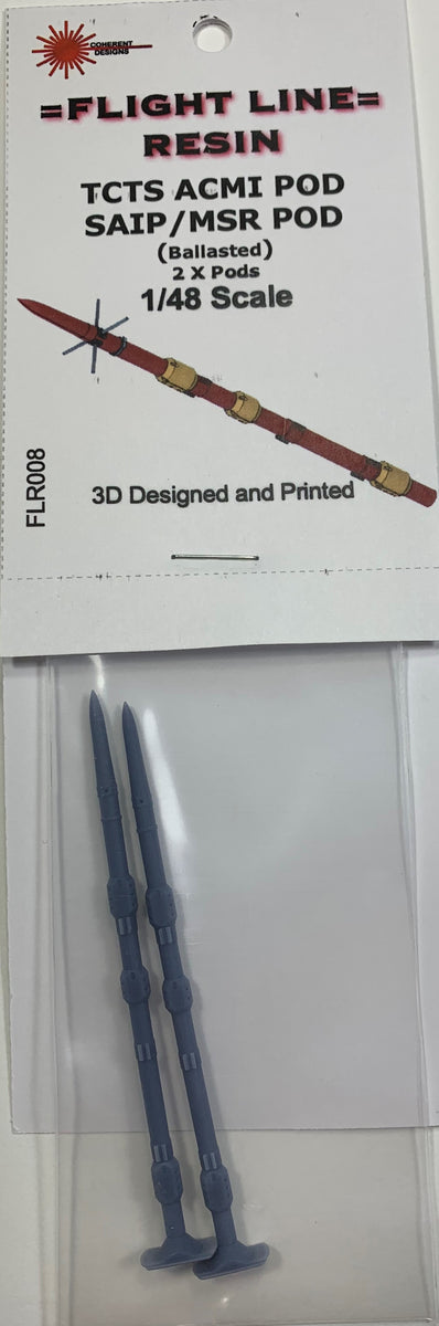 FLR009 1/48 TCTS ACMI Pod SAIP/MSR Pod (Ballasted) – Phase Hangar Resin