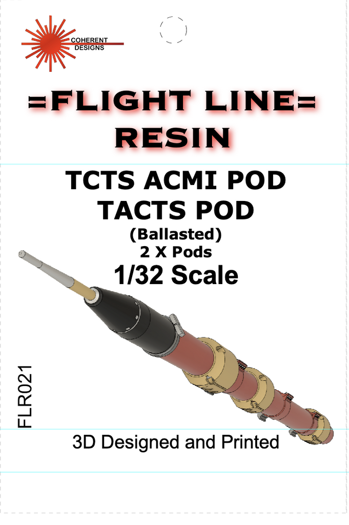 FLR021 1/32 TCTS ACMI Pod TACTS Pod (Ballasted) – Phase Hangar Resin