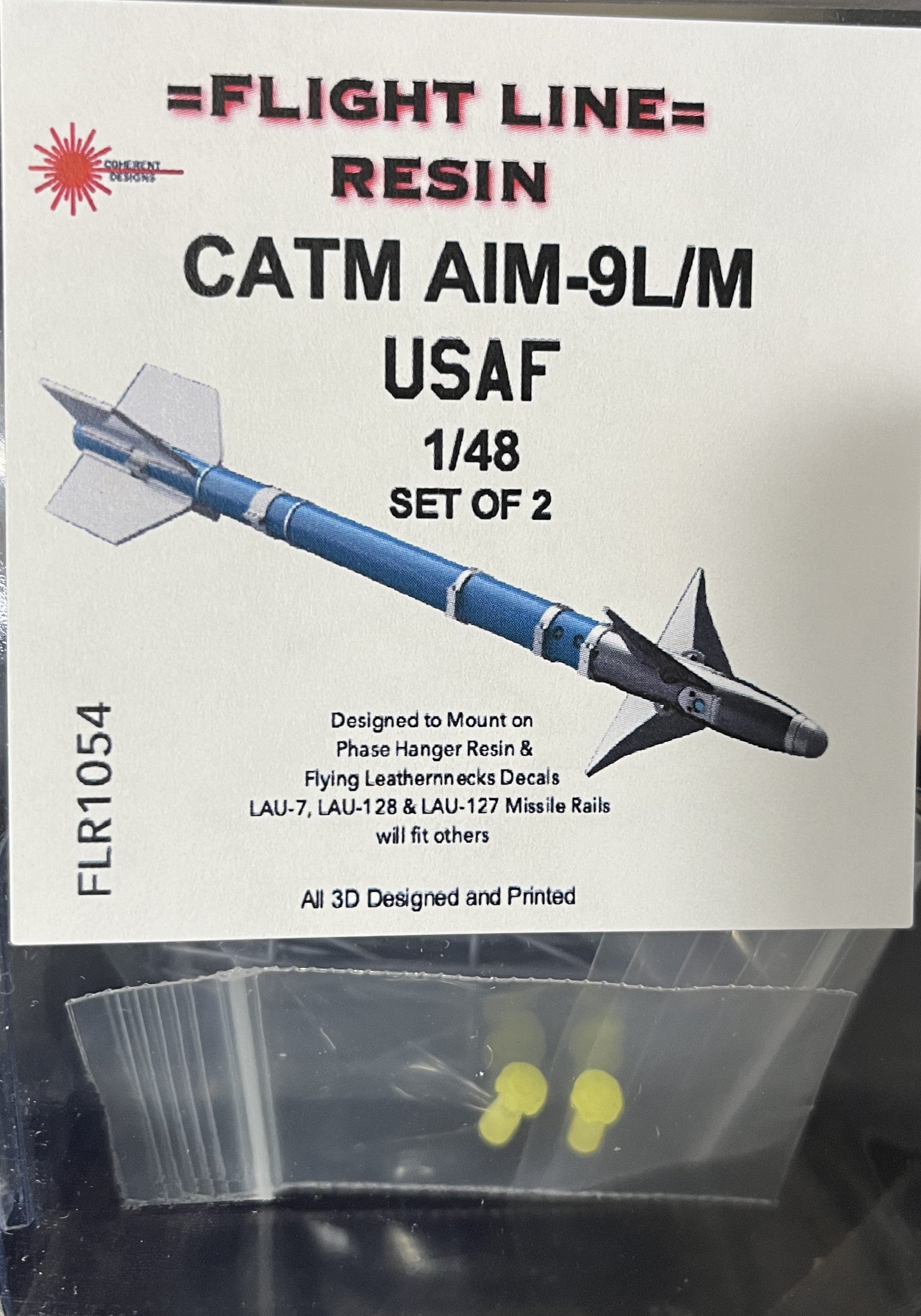 FLR1054 1/48 CATM AIM-9L/M USAF Version (2 ea) – Phase Hangar Resin