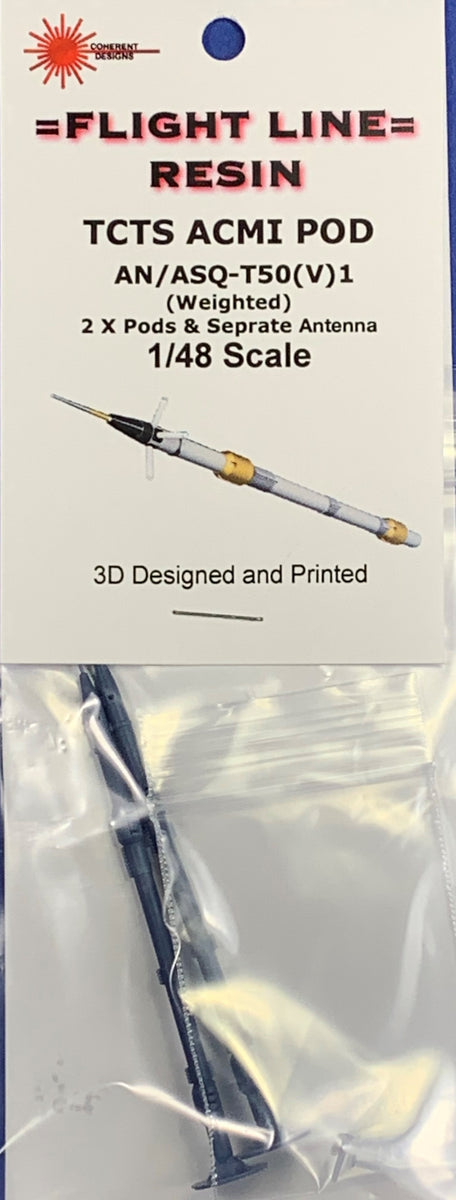 FLR003 1/48 TCTS ACMI Pod AN/ASQ-T50(V)1 (Weighted) – Phase Hangar Resin